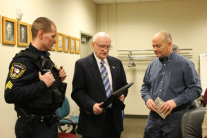 Sgt. Carlson presented with annual police award - Salamanca Free Press