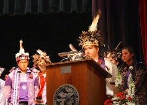 Native Americans wear regalia during Salamanca commencement - Salamanca ...
