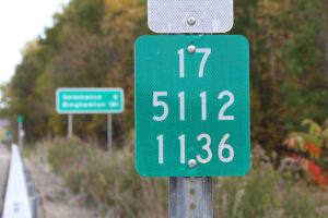 New York State DOT crews replace 86 mile markers with 17 signs ...