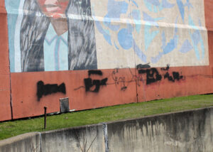 Graffiti vandalizes Main Street mural over weekend - Salamanca Free Press
