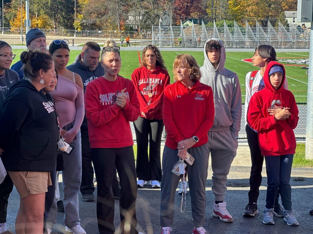 Salamanca schools open new multipurpose field with inaugural lap ...