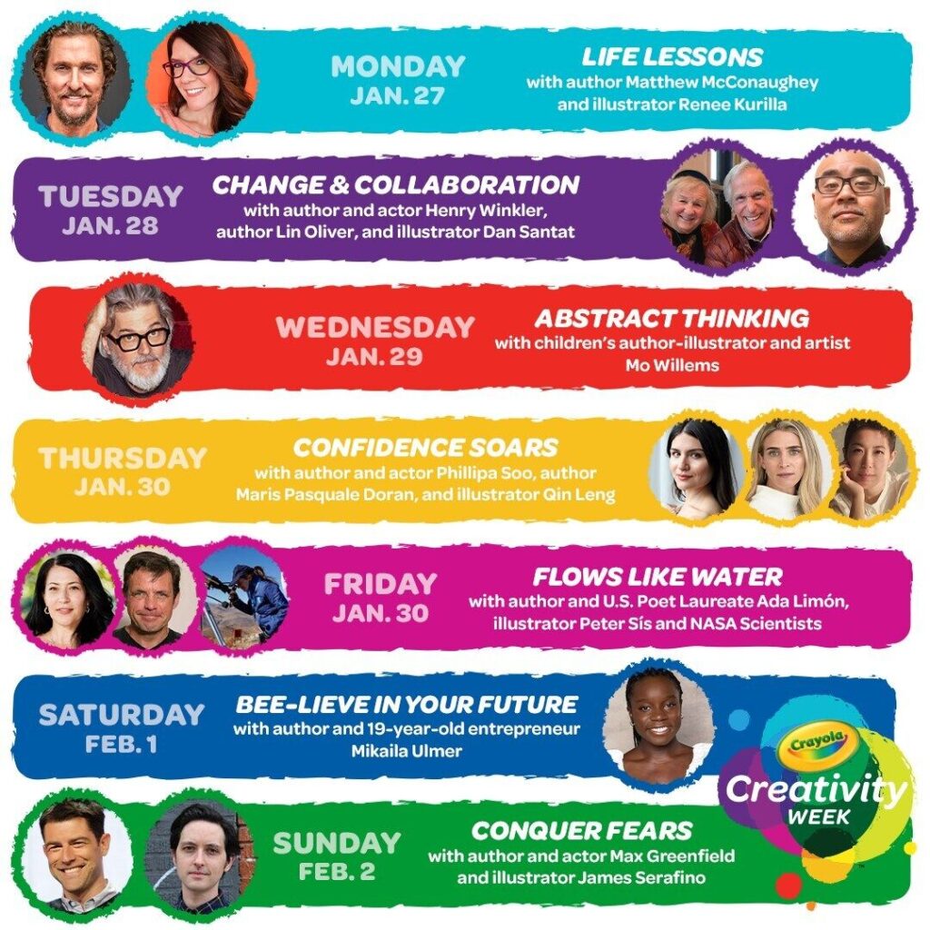 Crayola Announces Lineup for Crayola Creativity Week, A Global Event ...