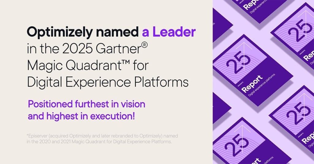 Optimizely Recognized as a Leader for the 6th Year in a Row in 2025 Gartner® Magic Quadrant™ for ...