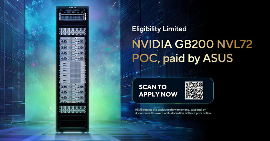 ASUS AI POD With NVIDIA GB200 NVL72 Platform Ready to Ramp-Up Production for Scheduled Shipment ...