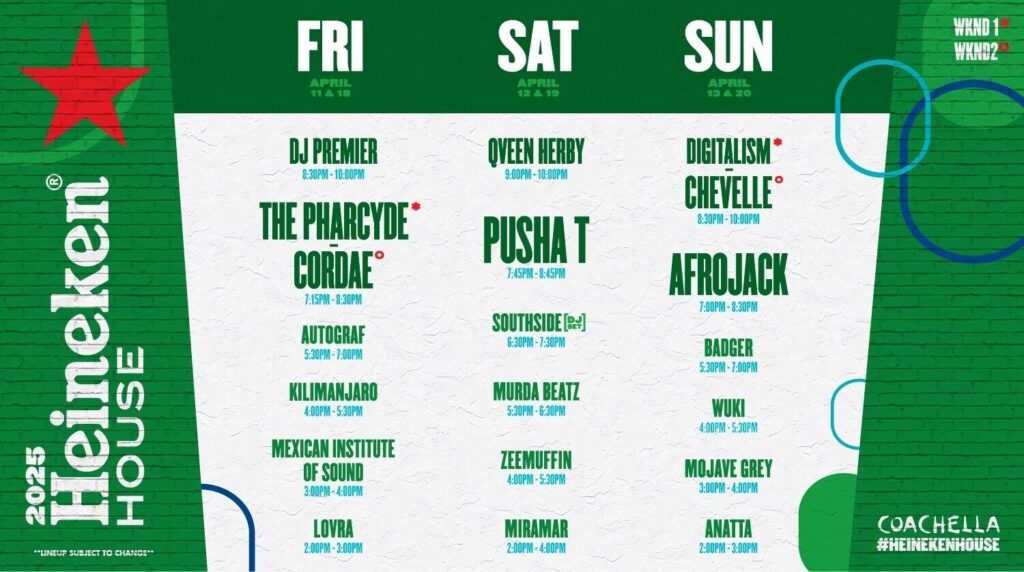 Pusha T & Afrojack to Headline Heineken® House 2025 Lineup at the ...